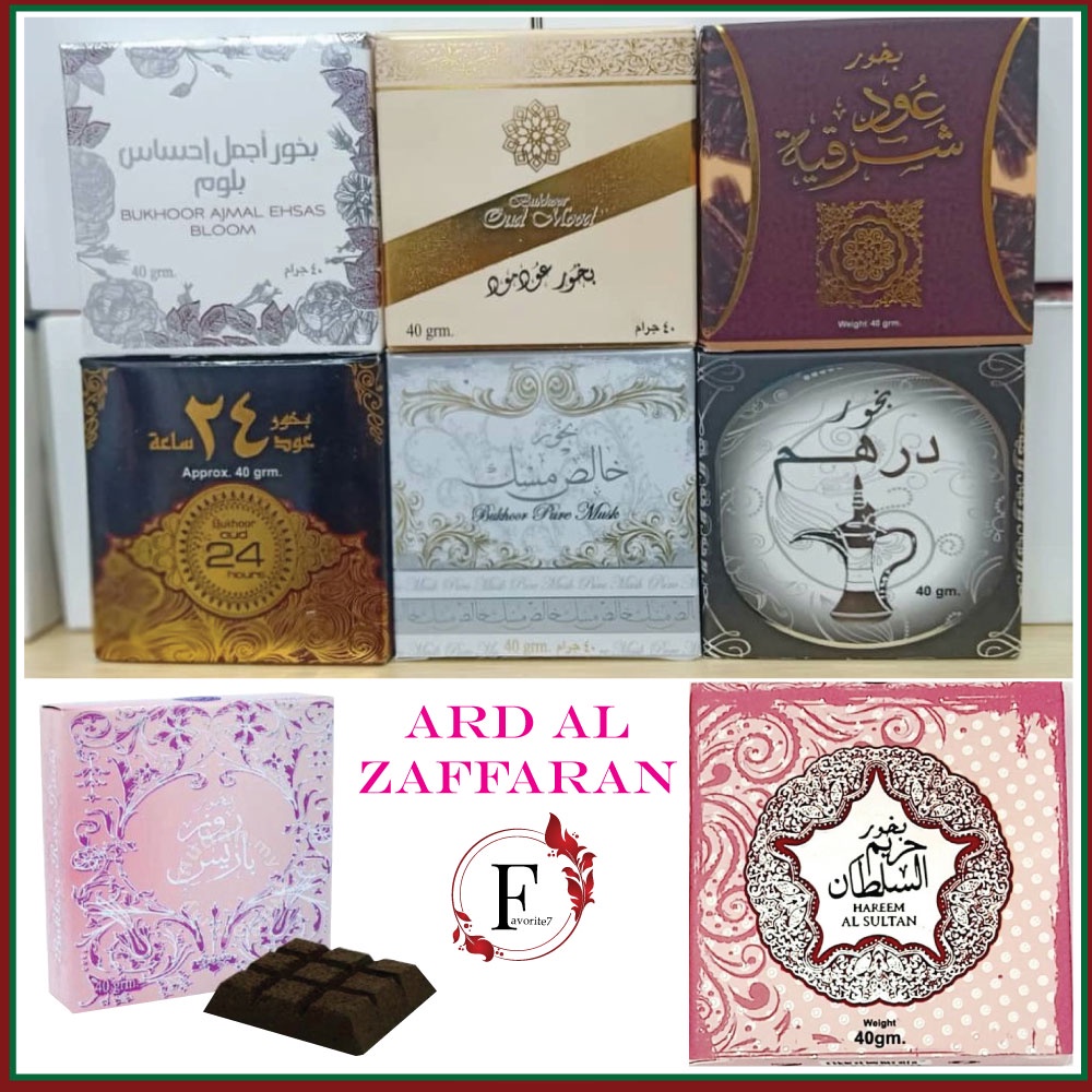 ARD AL ZAFFARAN BUKHOOR DUBAI 40GM MADE IN U.A.E | Shopee Malaysia