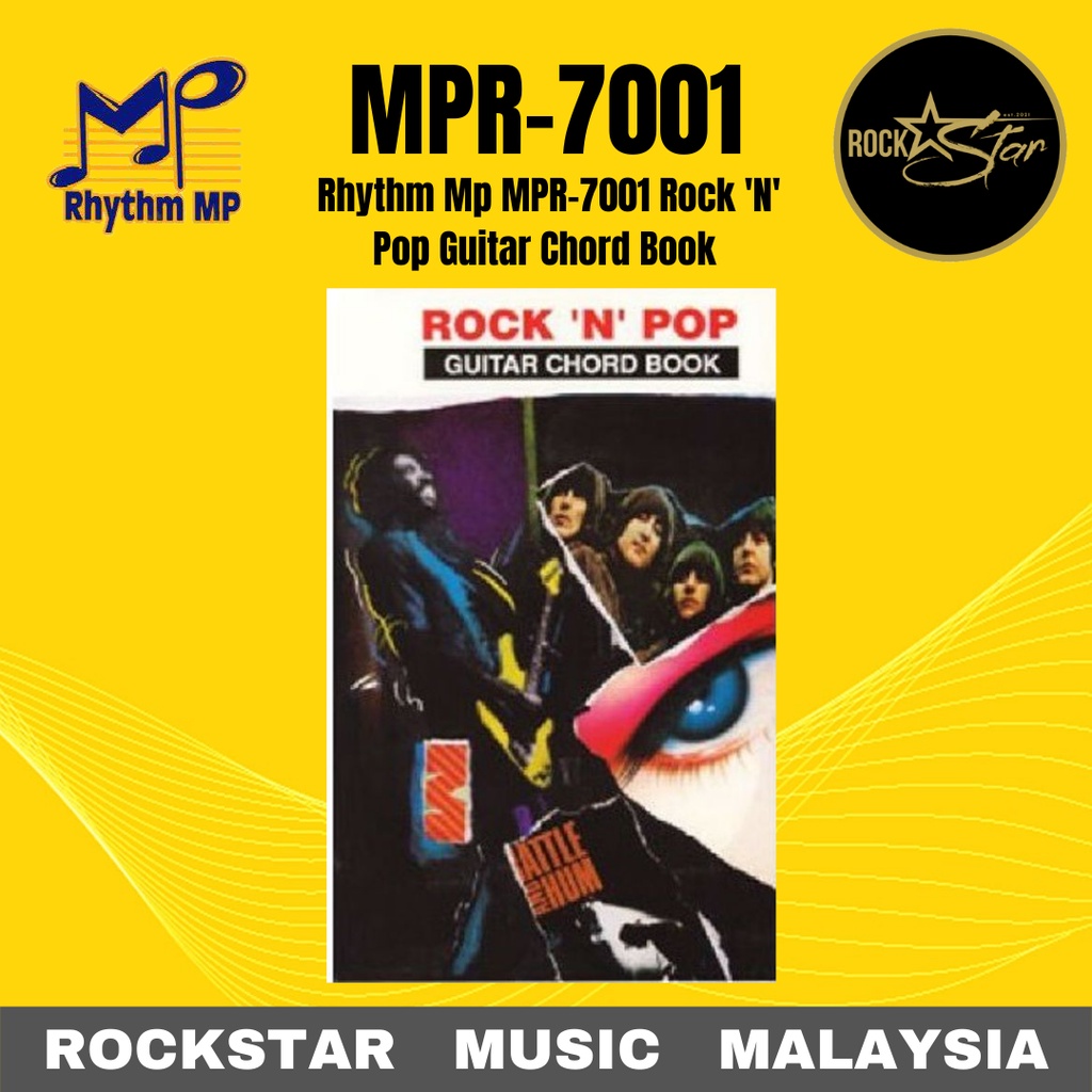 Rhythm Mp MPR-7001 Rock 'N' Pop Guitar Chord Book (MPR7001) | Shopee ...