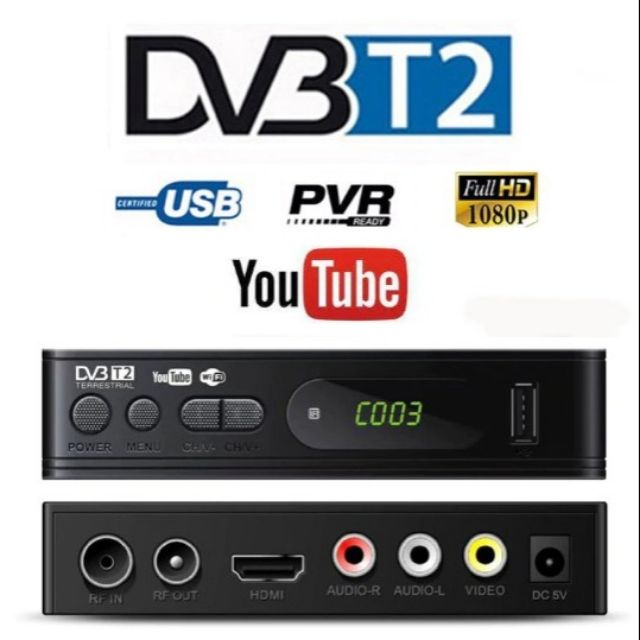 Decoder dvb t2 Terrestrial receiver | Shopee Malaysia