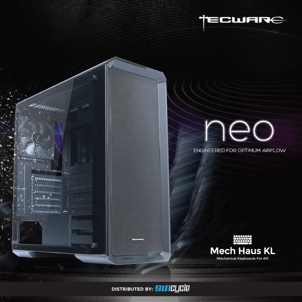 [W/ FREE GIFT] TECWARE NEO DUAL SIDE TEMPERED GLASS ATX CASE | Shopee ...