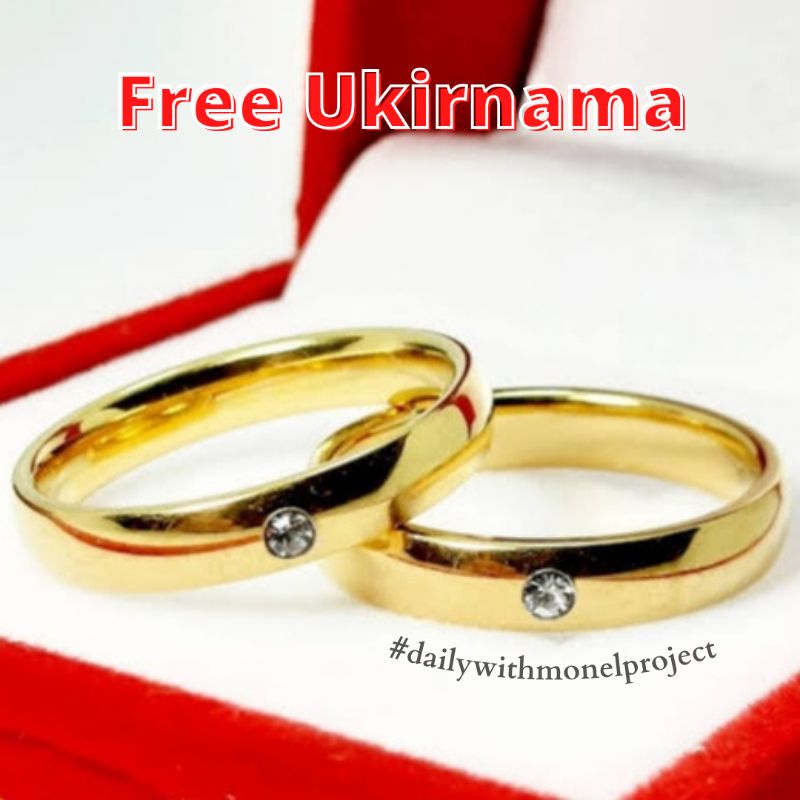 Gold Mata Couple Ring (Free Engraved) | Shopee Malaysia