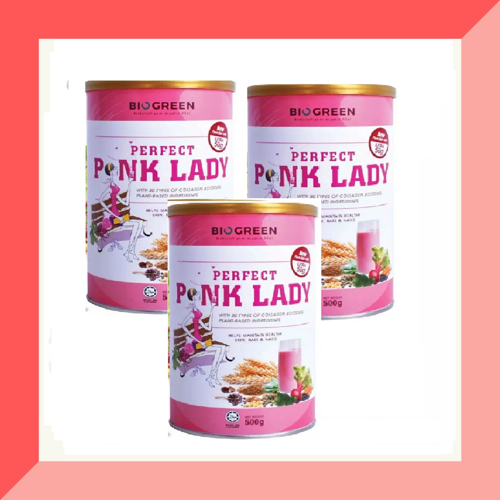 3x Biogreen Perfect Pink Lady Collagen Oatmilk 500g Exp 2/2028 | Shopee ...
