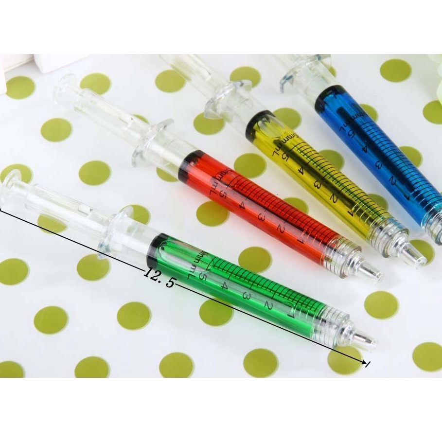 Needle Shaped Gel Ink Ballpoint Pen, Syringe Shaped Pen | Shopee Malaysia