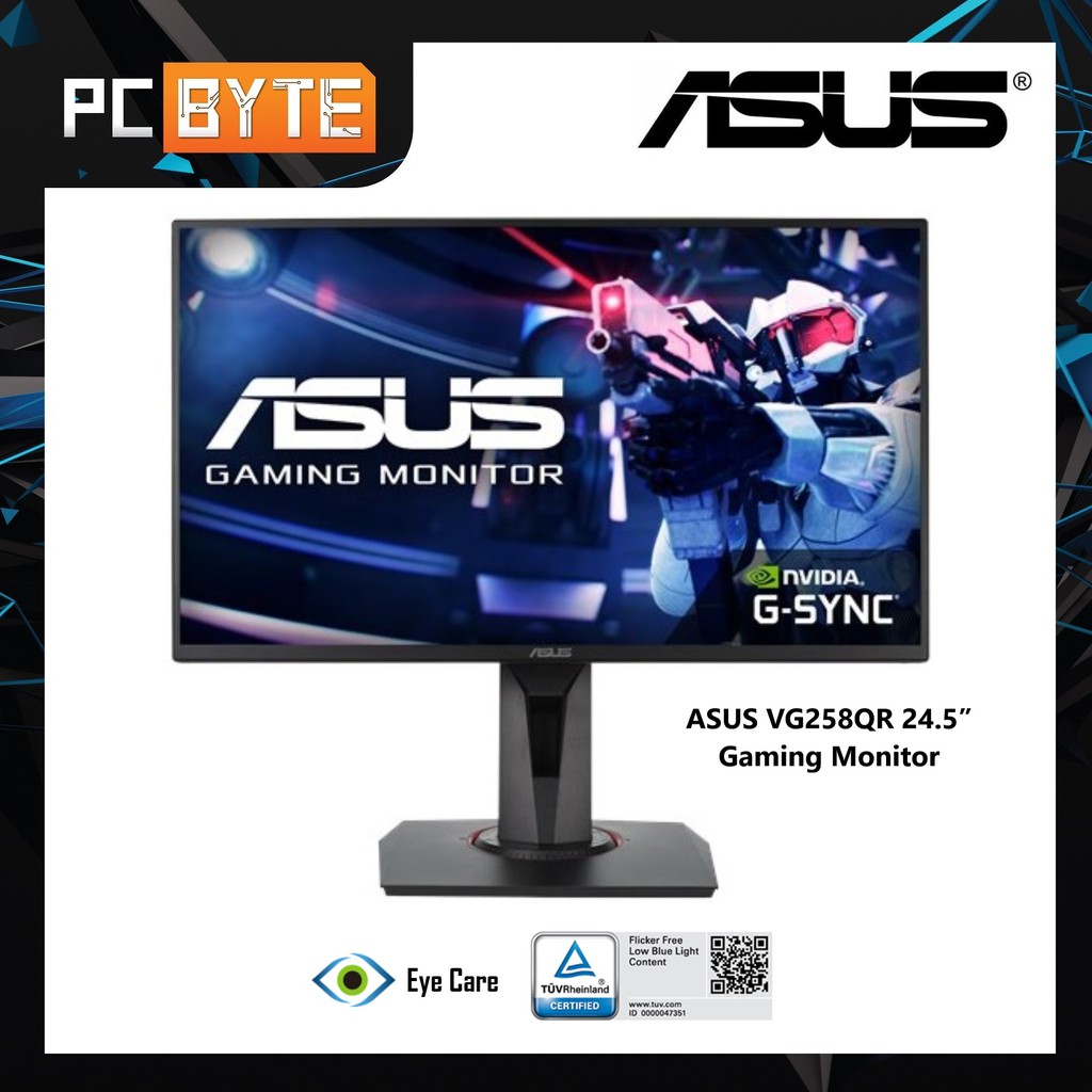 ASUS VG258QR FreeSync Gaming Monitor (24.5" FHD/165Hz/0.5ms) | Shopee ...