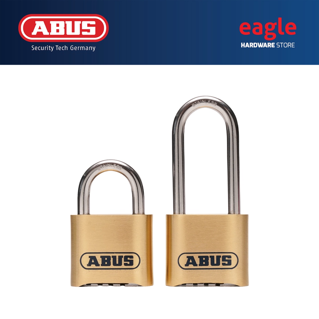 Abus 180IB/50, 180IB/50HB63 50mm All-Weather Combination Padlock ...