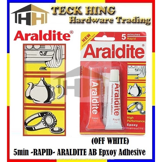 (ORIGINAL) ARALDITE AB Epoxy Adhesive Glue 5 Minutes Rapid 2 x 15ml ...