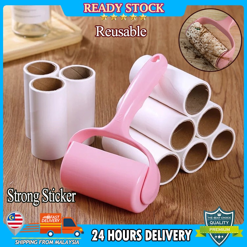 Strong Roller sticker Sticky Lint Roller Dust Hair Removal Reusable ...
