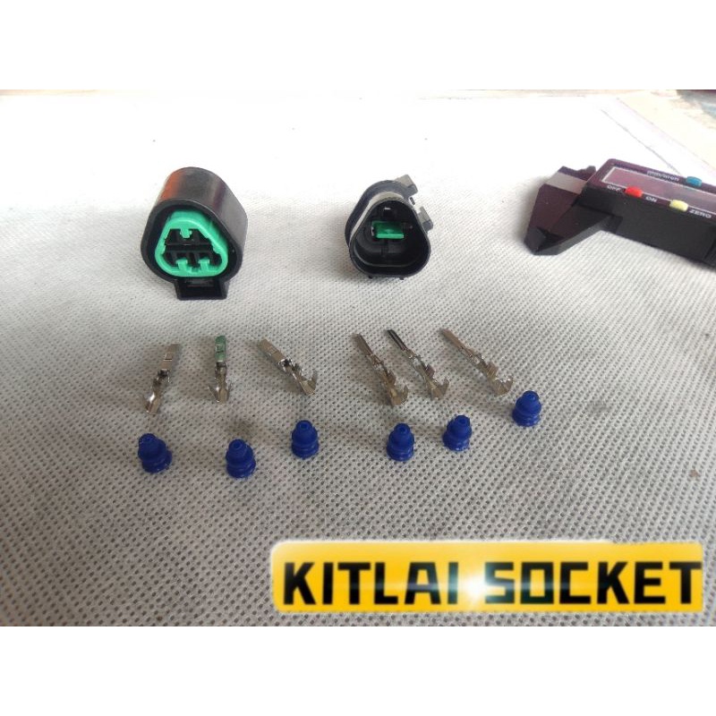 PT302 Waja crankshaft sensor connector socket 3pin 4g18(new) | Shopee ...