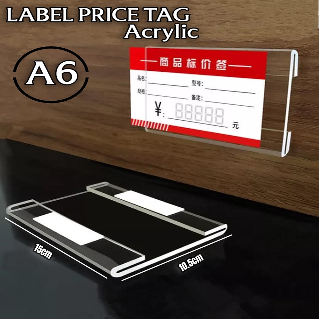 Acrylic Price Display Label/Acrylic Product Price Tag Large/Minimarket ...