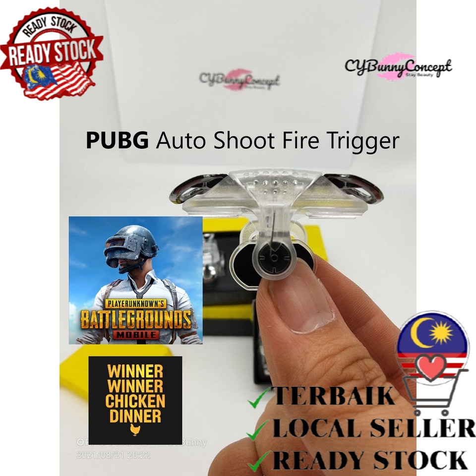 🔥CYC🔥 New PUBG Gaming Controller Auto Trigger Fire Button Handle Grip ...