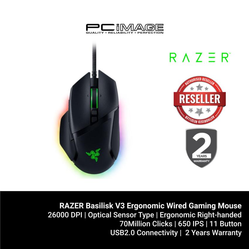 RAZER Basilisk V3 Ergonomic Wired Gaming Mouse | Shopee Malaysia