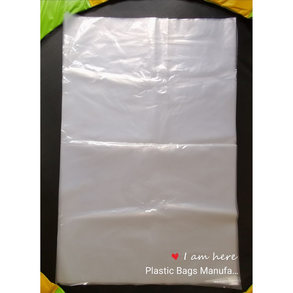 Borong 1kg large PE Semi - Transparent Clear Plastic Bags heavy duty ...