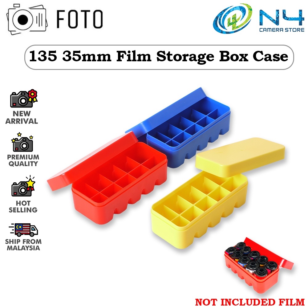 Foto 135 35mm Multi-Format Hard Plastic Film Storage Box Film Casing ...