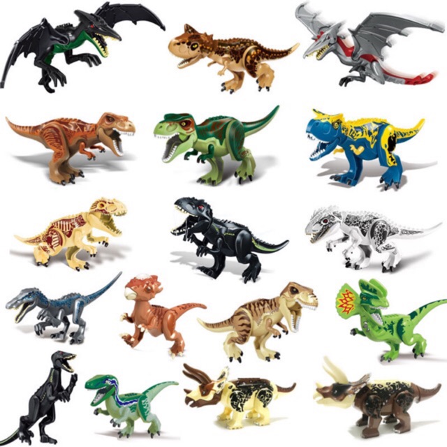 【BUY1 FREE3 pcs s size dinosaur 】Lego Dinosaur Jurassic Block Dinosaur ...