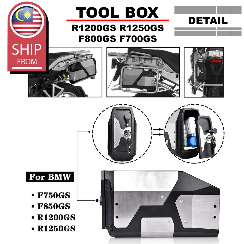 Tool Box For BMW R1200GS Adventure LC R1250 GS R1250GS F750GS F850GS ...