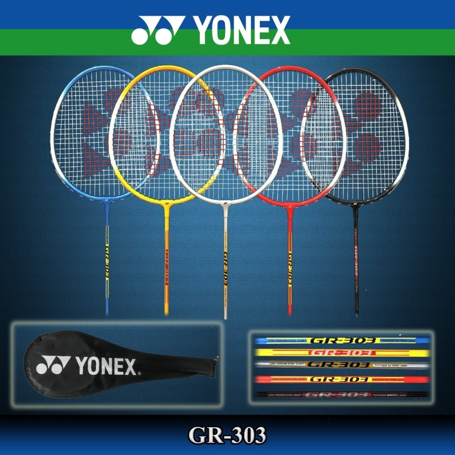 YONEX GR 303 BADMINTON RACKET - GR303 - HUNDRED POWERTEK (INCLUDING ...