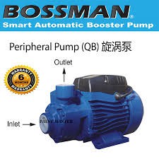 BOSSMAN BQB-60 1 x 0.5HP Peripheral Water Pump (370W) BQB60 | Shopee ...