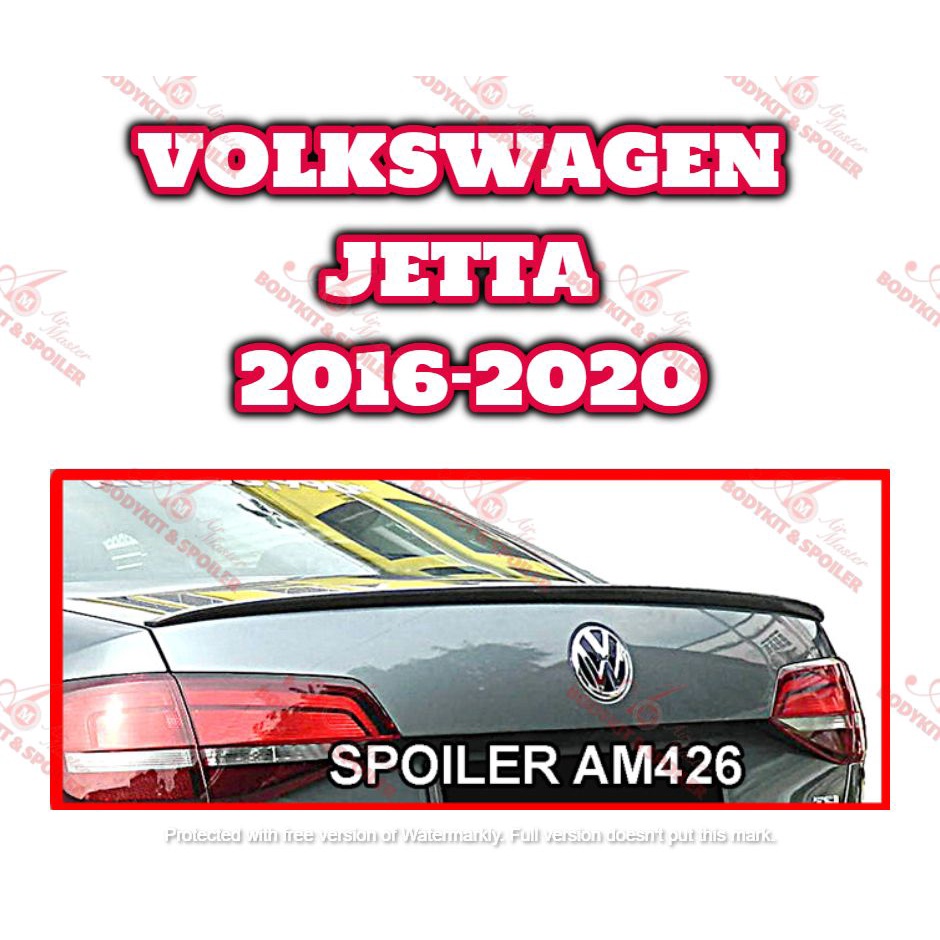 VOLKSWAGEN JETTA 2016-2020 FRP REAR SPOILER WITH METALLIC COLOUR ...
