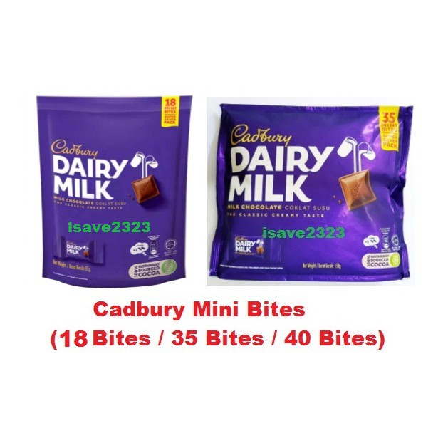 {BUY AT YOUR OWN RISK} Cadbury Dairy Milk Chocolate Mini Bites (18pcs ...