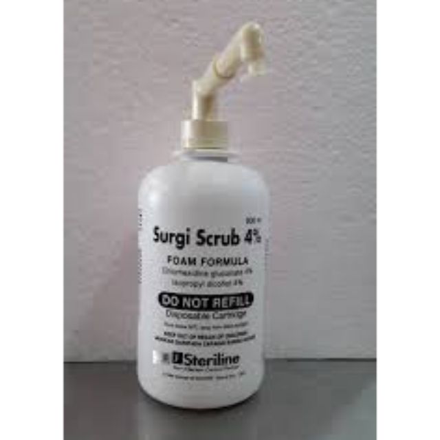 STERILINE SURGI SCRUB 4% CHLORHEXIDINE GLUCONATE FOAM FORMULA 800ML ...