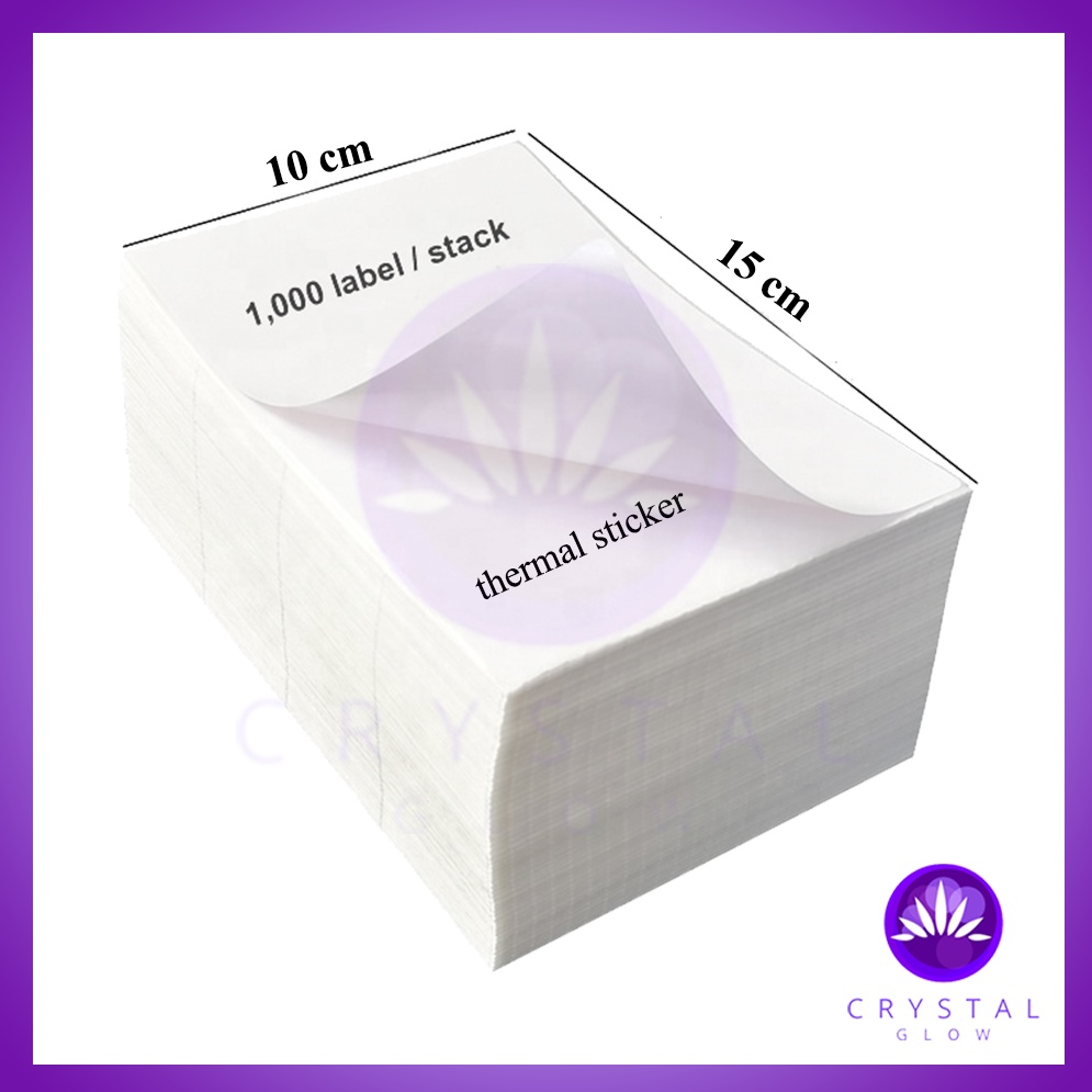 Thermal Sticker 8000 pcs Label A6 FOLD Airway Bill Courier Bag Shipping ...