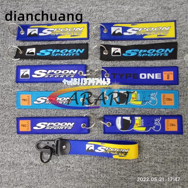 SPOON keychain key chain key ring sulaman car accessories Honda vtec ...