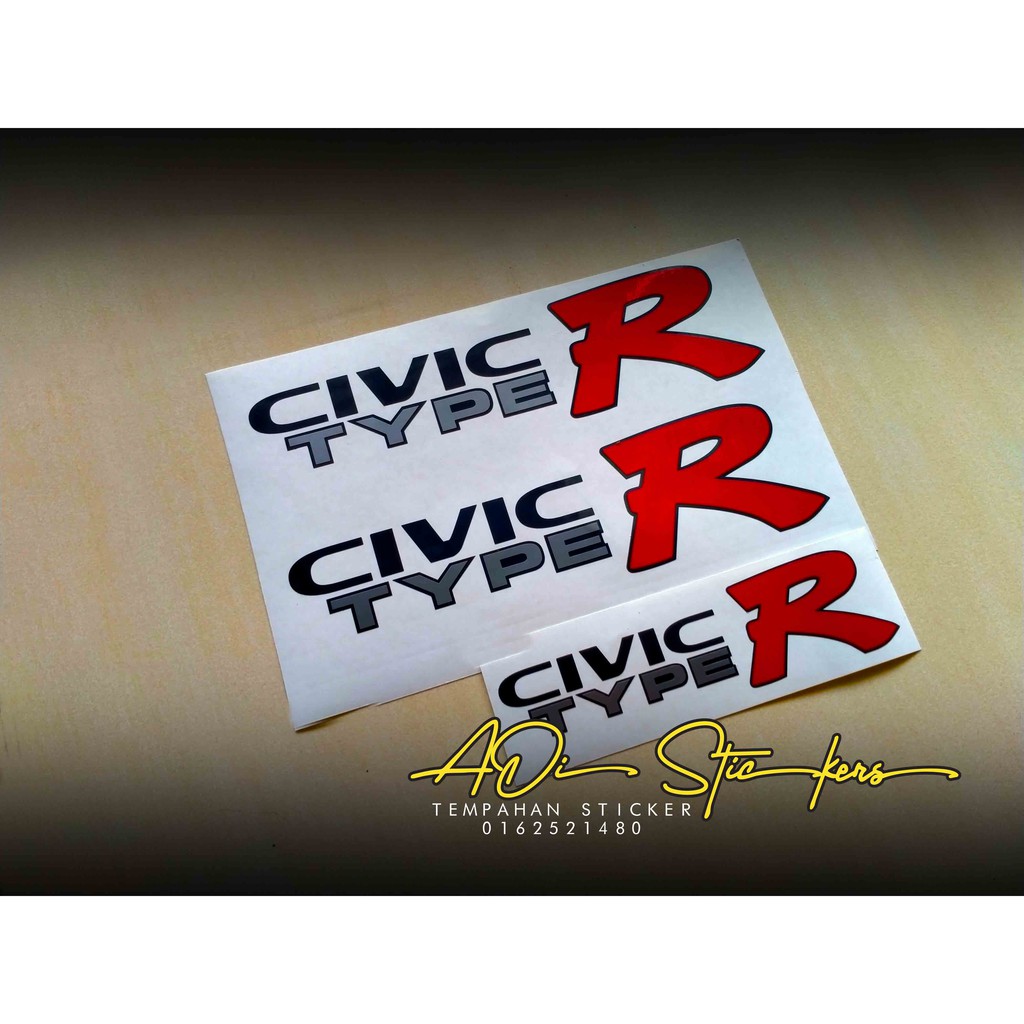 Sticker set civic ek9 Type R | Shopee Malaysia