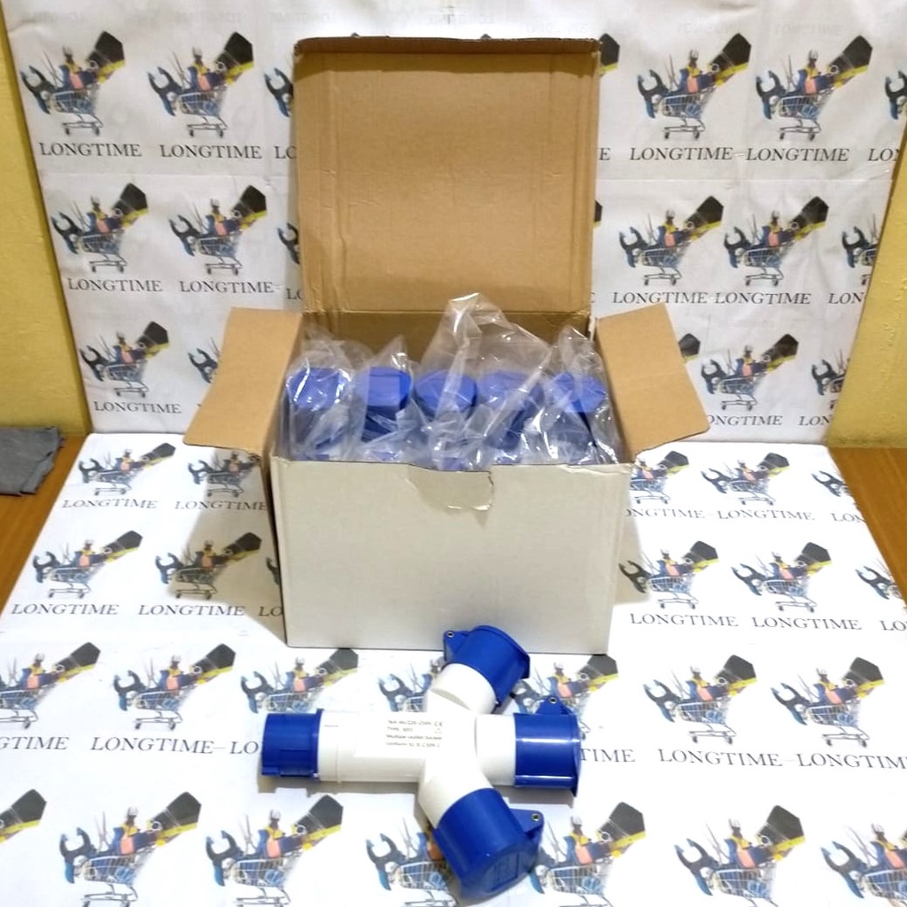 Multiple Outlet socket 3Pin 16A 220-250V IP44 3 way socket Split Socke ...
