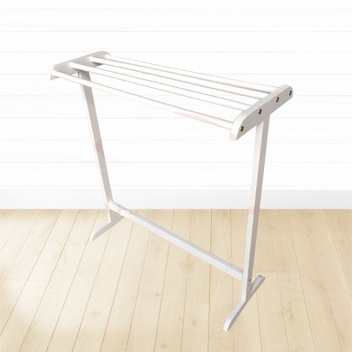 SKM Solid Wooden Towel Clothes Rack Stand Rak Penyidai Rak Sejadah Rak ...