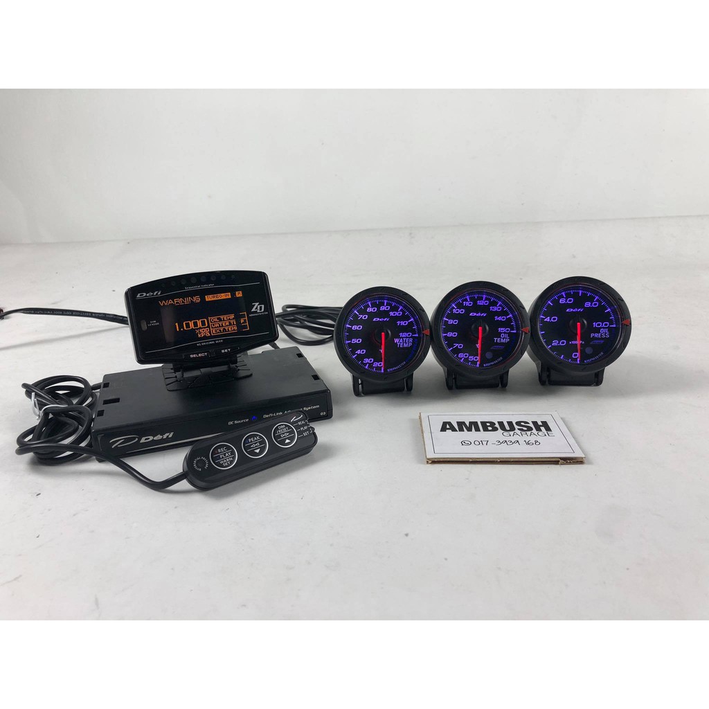 3 Defi Meter 555 Advance CR Black Controller Thailand Universal All Car ...