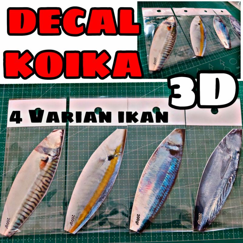 Koika 3D metal jig decal Water seal 60,100,150g, 200g | Shopee Malaysia