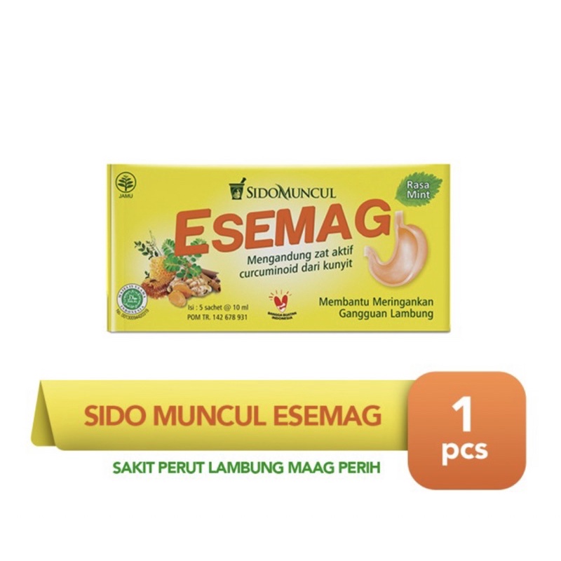 Esemag sidomuncul box 5 sachets (relieves stomach symptoms) | Shopee ...