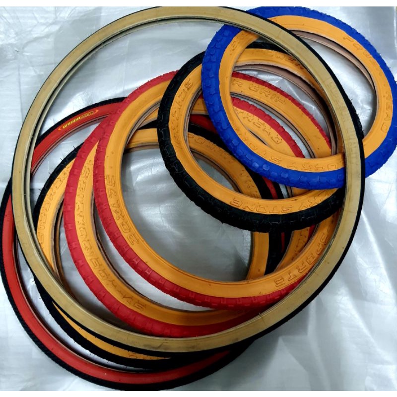 iriding-colorful bicycle tyre bmx tyre fixe tyre | Shopee Malaysia