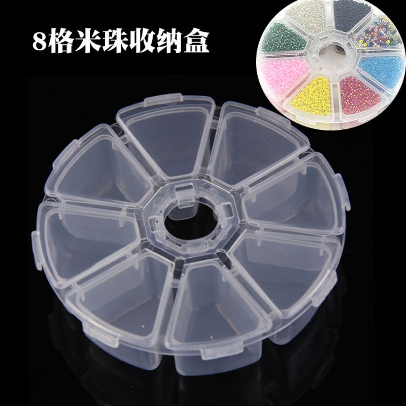 (READY STOCK) 8grid Circle Jewelry Organizer Storage Box /Plastic Box ...
