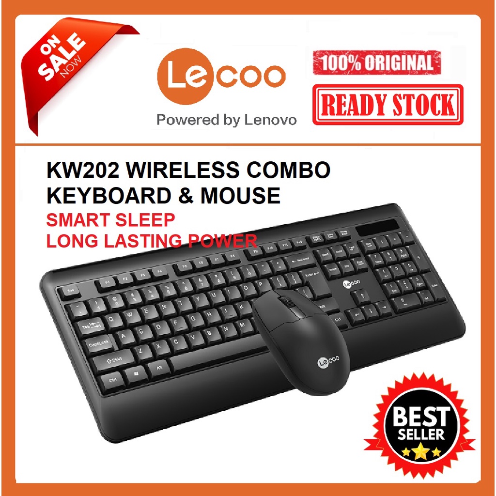 🔥 READY STOCK 🔥 LECOO KW202 WIRELESS COMBO KEYBOARD & MOUSE | SMART ...