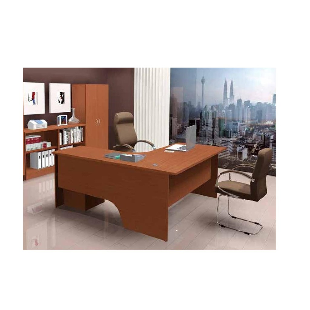 (FREE Delivery) L Shape Table 6x6 FT | Office Table (5 Colors) | Shopee ...