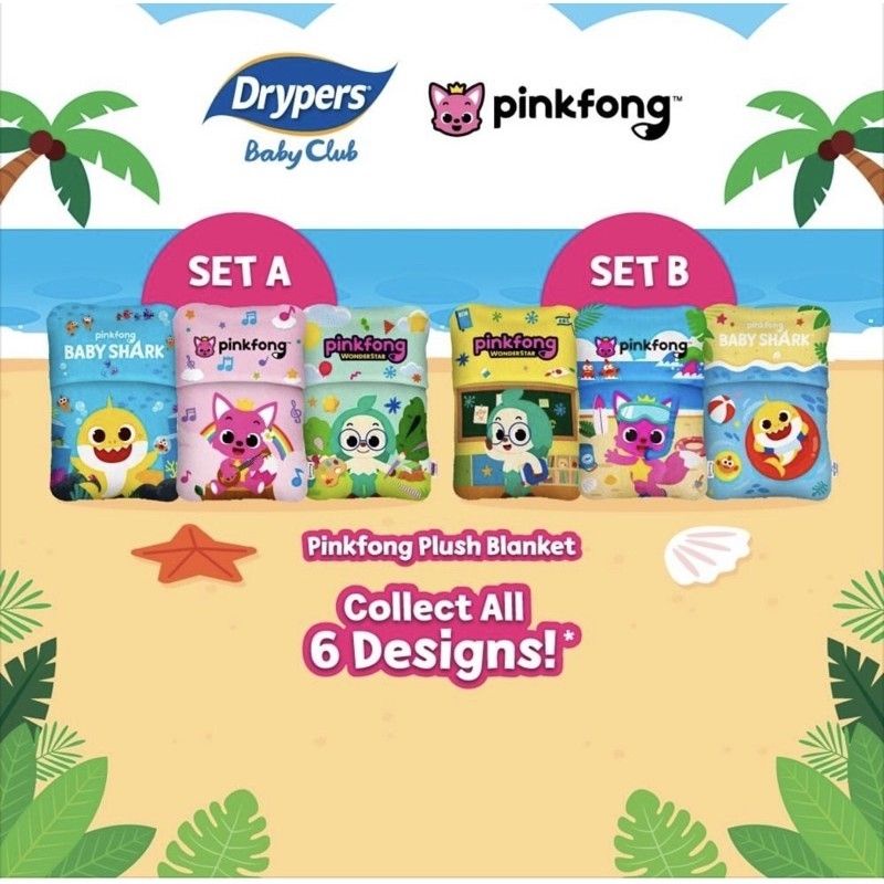 Drypers PinkFong Baby Blanket | Shopee Malaysia