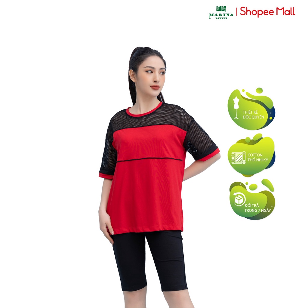 Marina Nguyen Women's Home Wear, Round Neck Design, Unique Short ...