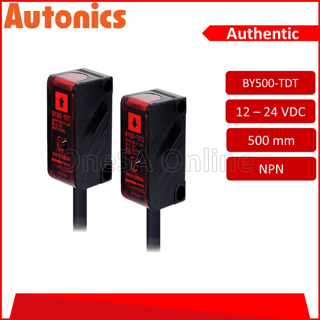AUTONICS PHOTOELECTRIC SENSOR THRO BEAM 500MM NPN NO(BY500-TDT-D12-24) | Shopee Malaysia