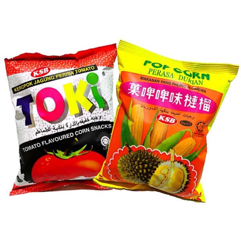 POP CORN DURIAN FLAVOUR 70G/TOKI TOMATO FLAVOUR 60G | Shopee Malaysia