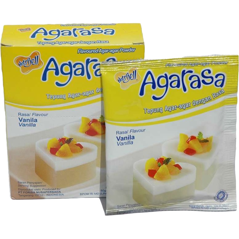 Vanilla Agarasa 10gr Nutrijell agar Flour with Vanilla Flavor | Shopee ...