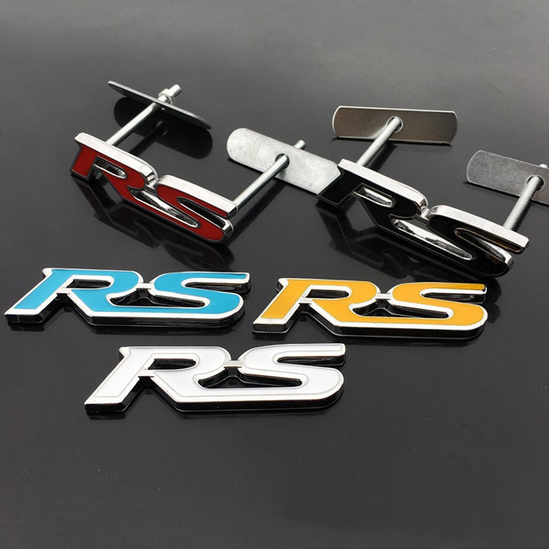 Metal RS Logo Emblem Front Grill Badge Sticker For Honda Etc | Shopee ...