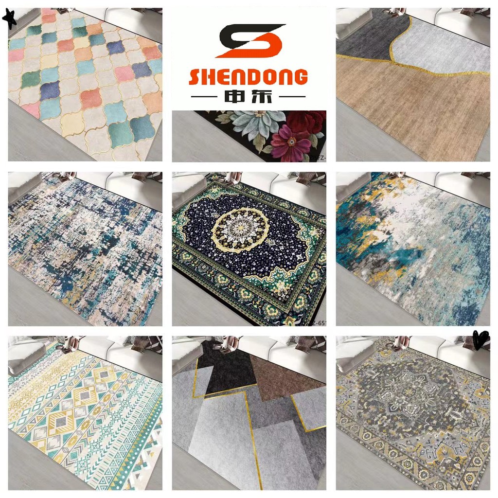 OFFER !! XL (200*160cm)Crystal Velvet Carpet 5 D / Floor mat / Rugs ...