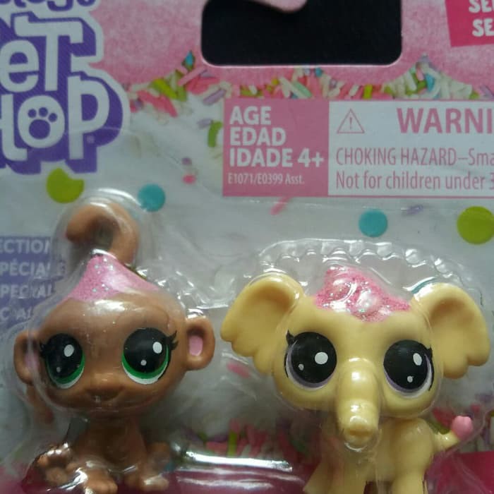 Littlest Pet Shop - Series 2 SPECIAL COLLECTION Monkey and Elephant LPS ...