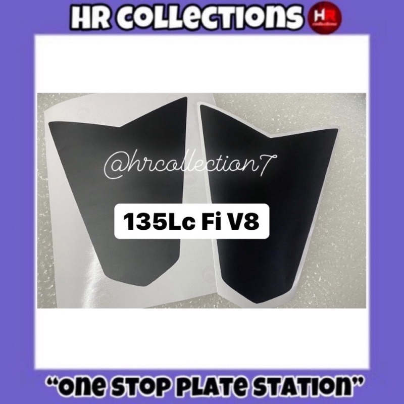 Yamaha 135LC Fi v8 - LC 135 BARU sticker hitam untuk latar nombor plet ...