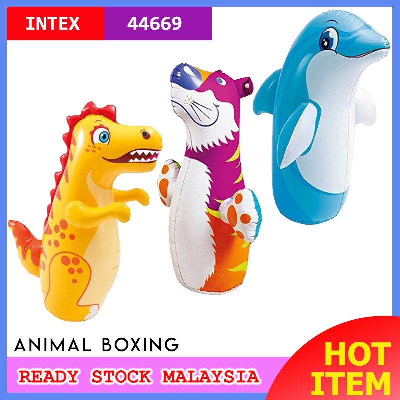 INTEX 44669 Inflatable Animal Toy Children 3D Bop Bags Designs Boxing ...