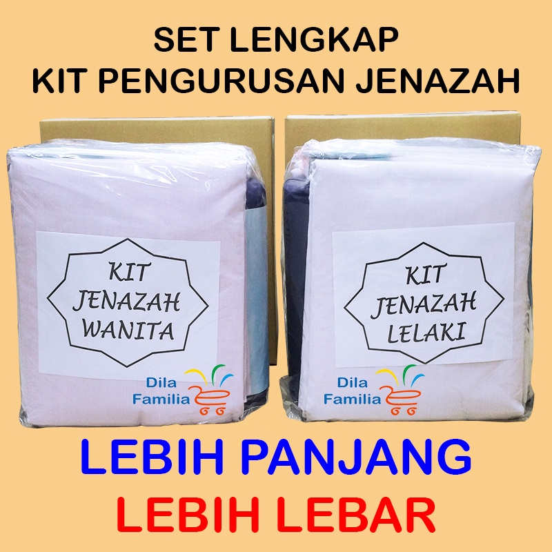 Set Kelengkapan Jenazah Lelaki dan Wanita Perempuan Kit Kifayah Lengkap ...