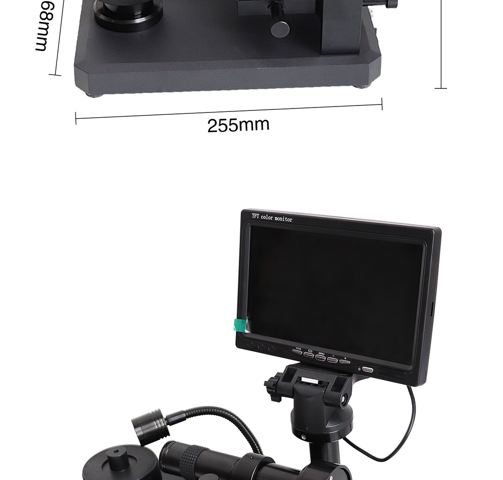 Digital Industry Video Microscope Camera with 7-inch LCD Screen ...