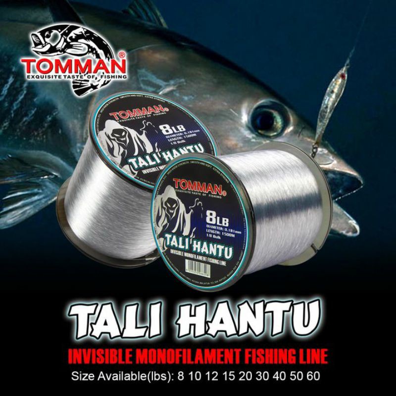 (236-1500m) TALI PANCING TOMMAN TALI HANTU 8-60LB FISHING LINE WITH ...