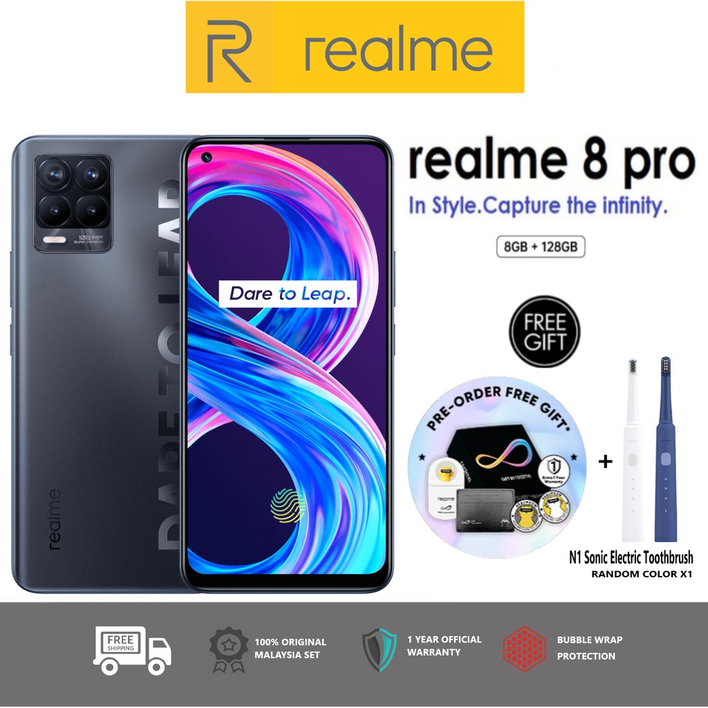Realme 8 Pro (8GB RAM + 128GB ROM) Original Realme Product 1 YEAR ...
